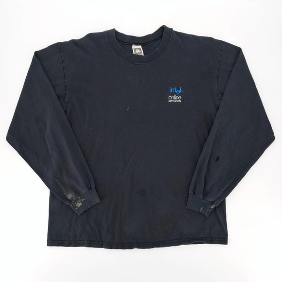 Cotton Deluxe | Shirts | Vintage Intel Online Services Employee Tshirt ...